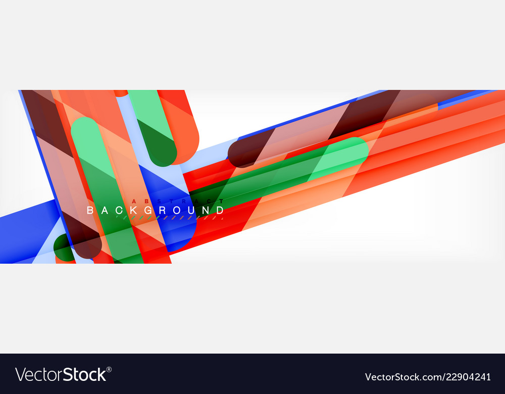 Abstract colorful lines modern geometric Vector Image