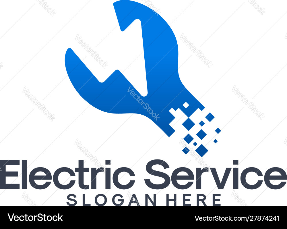 Electricity service logo designs electricity Vector Image