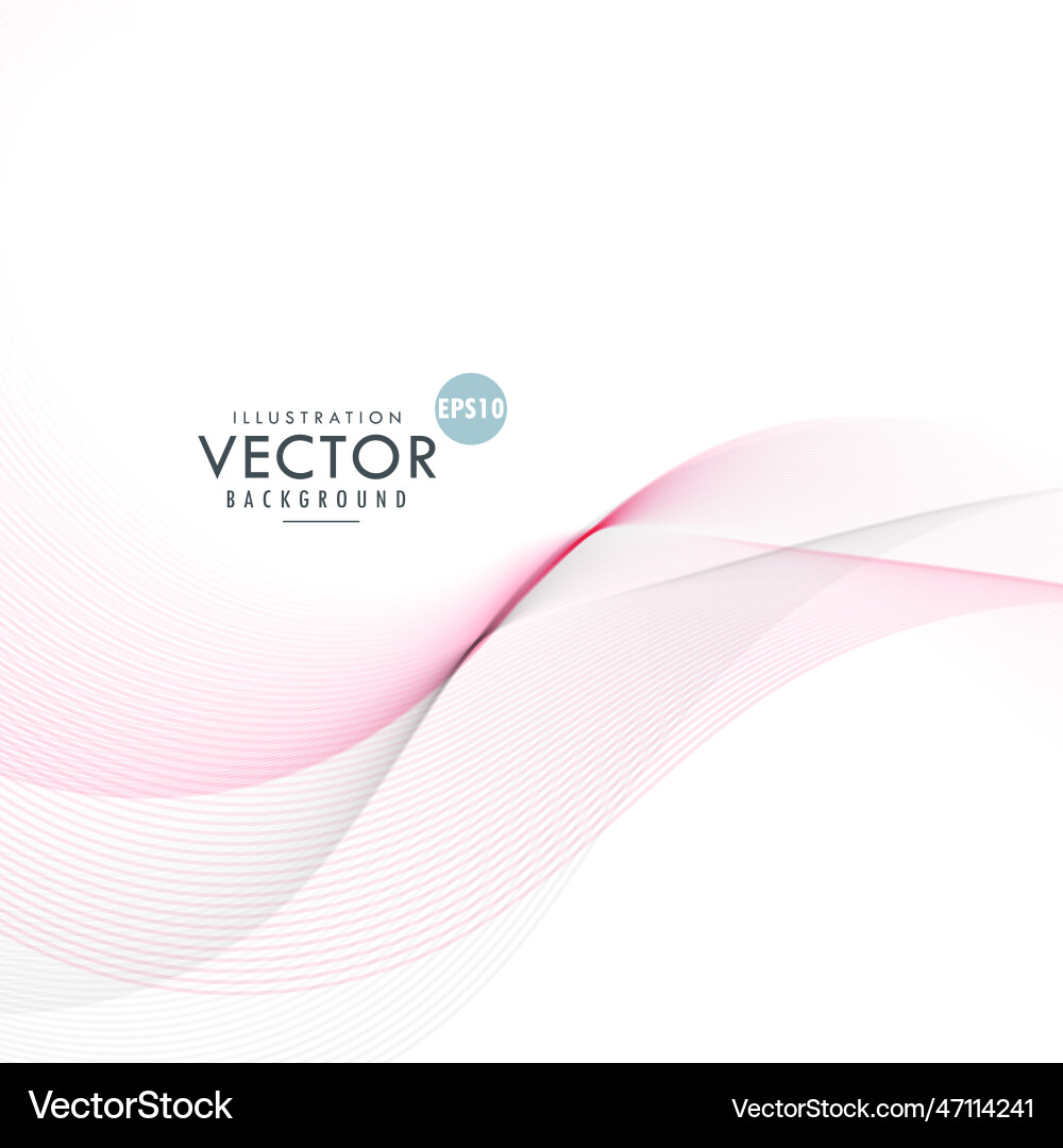 Elegant soft pink and gray wave background Vector Image