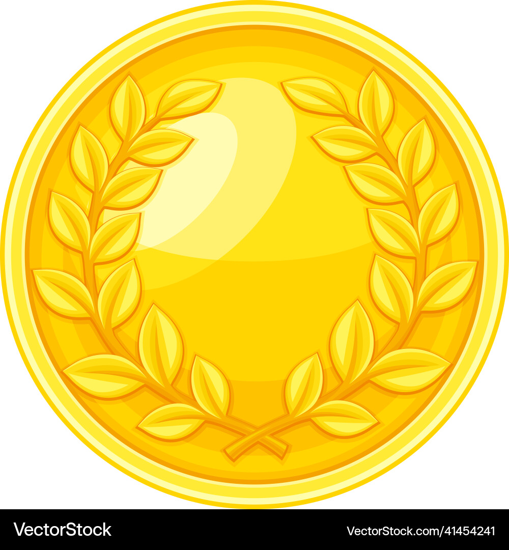 Golden award or distinction as token Royalty Free Vector