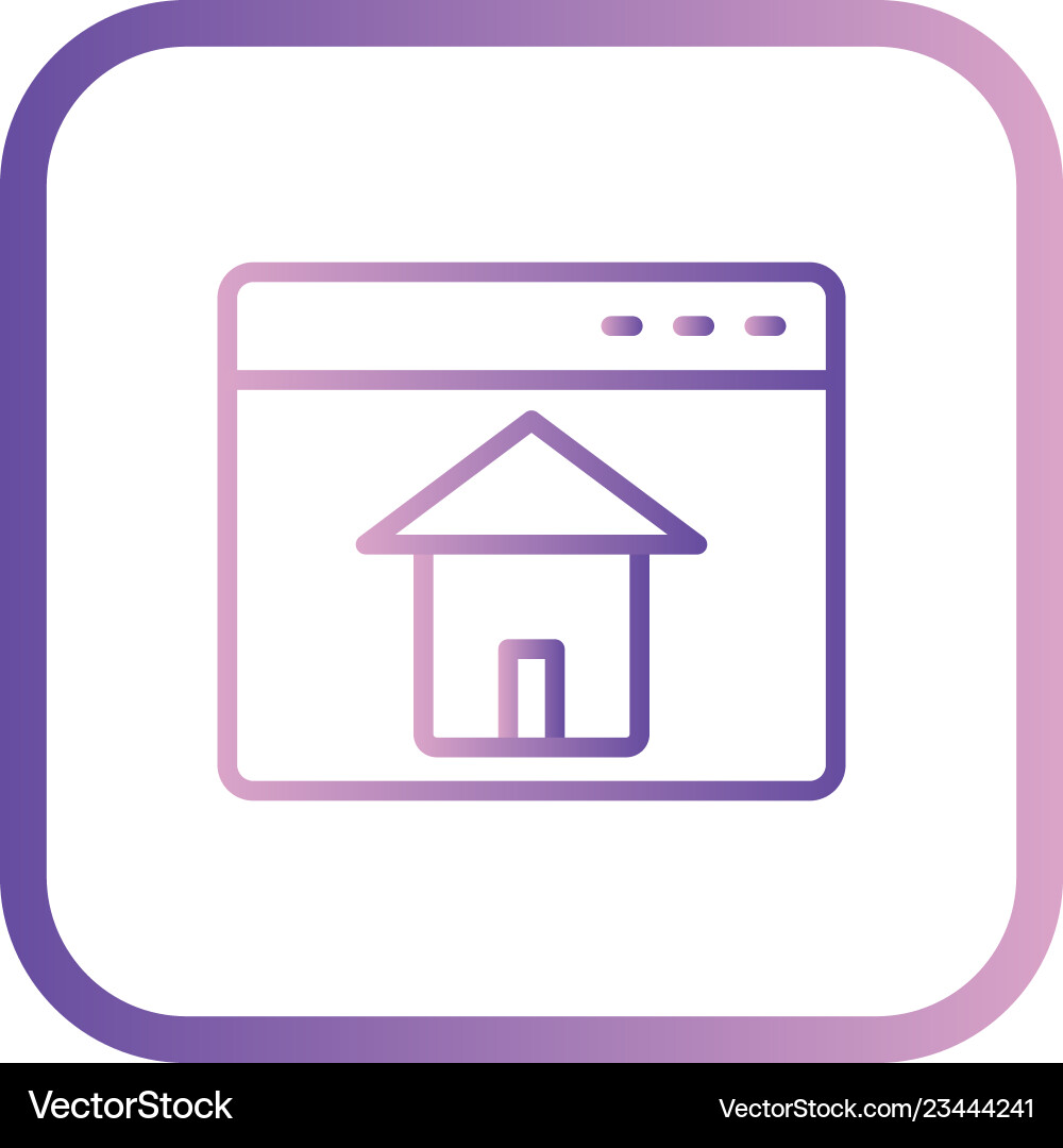 Homepage icon Royalty Free Vector Image - VectorStock