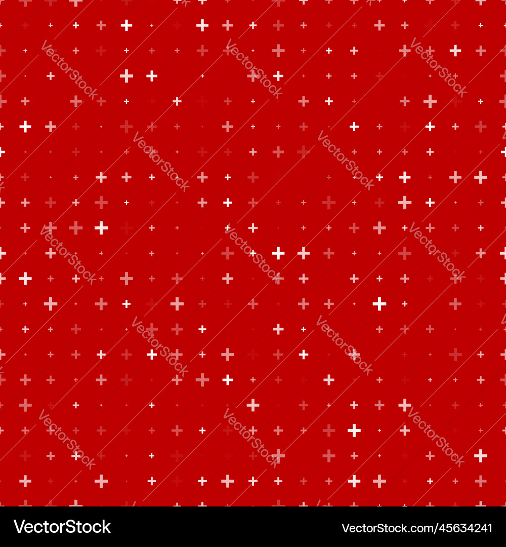 Plus hospital medicine cross fabric print pattern Vector Image