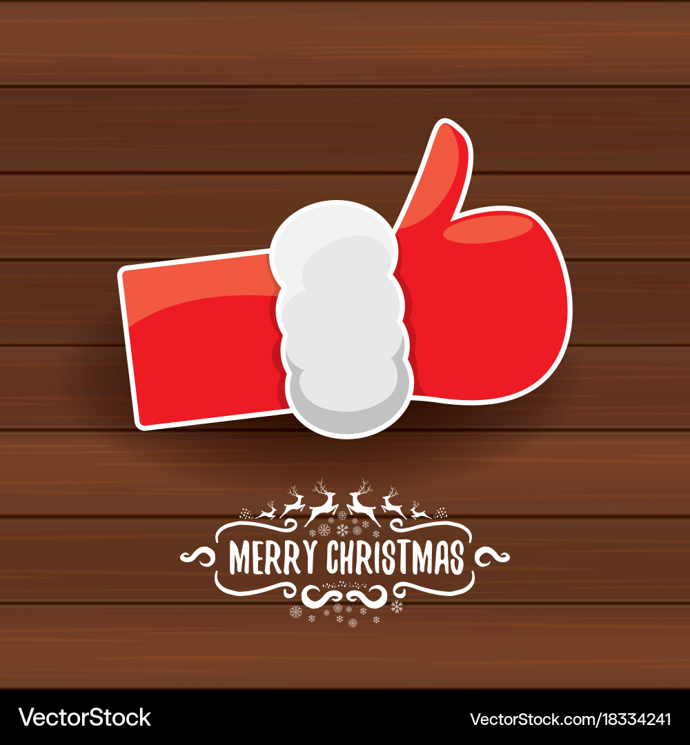 Santa claus like hand icon isolated Royalty Free Vector