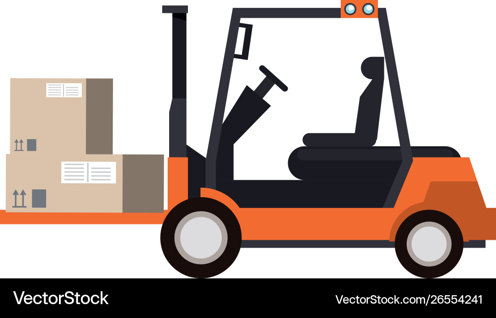 Shipping logistic delivery cargo cartoon Vector Image