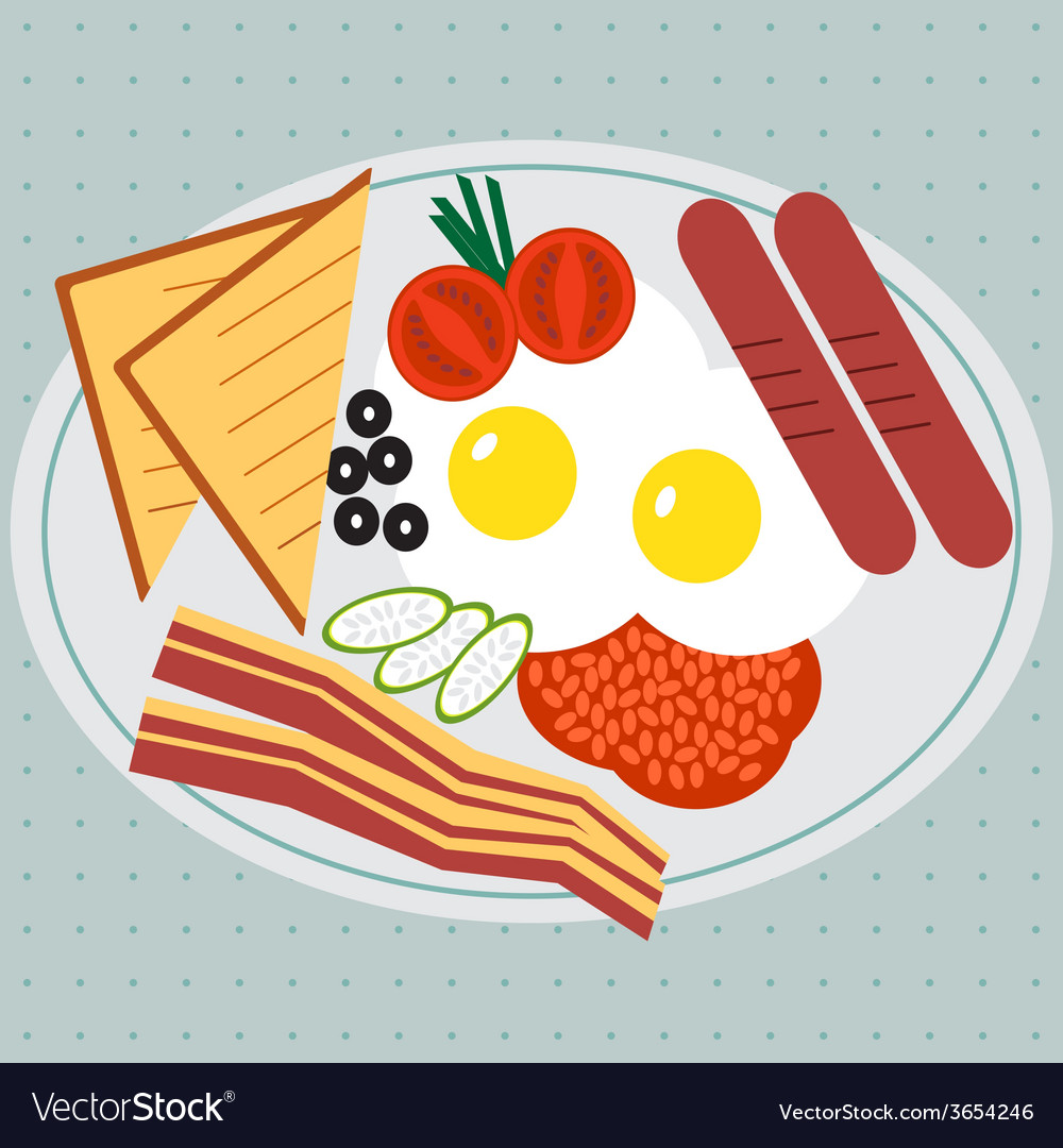 Breakfast Royalty Free Vector Image - VectorStock