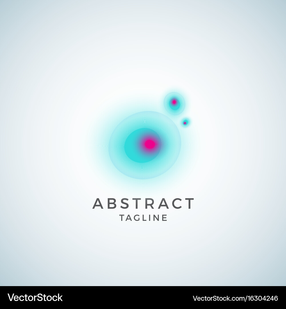 Cell symbol abstract sign emblem or logo Vector Image