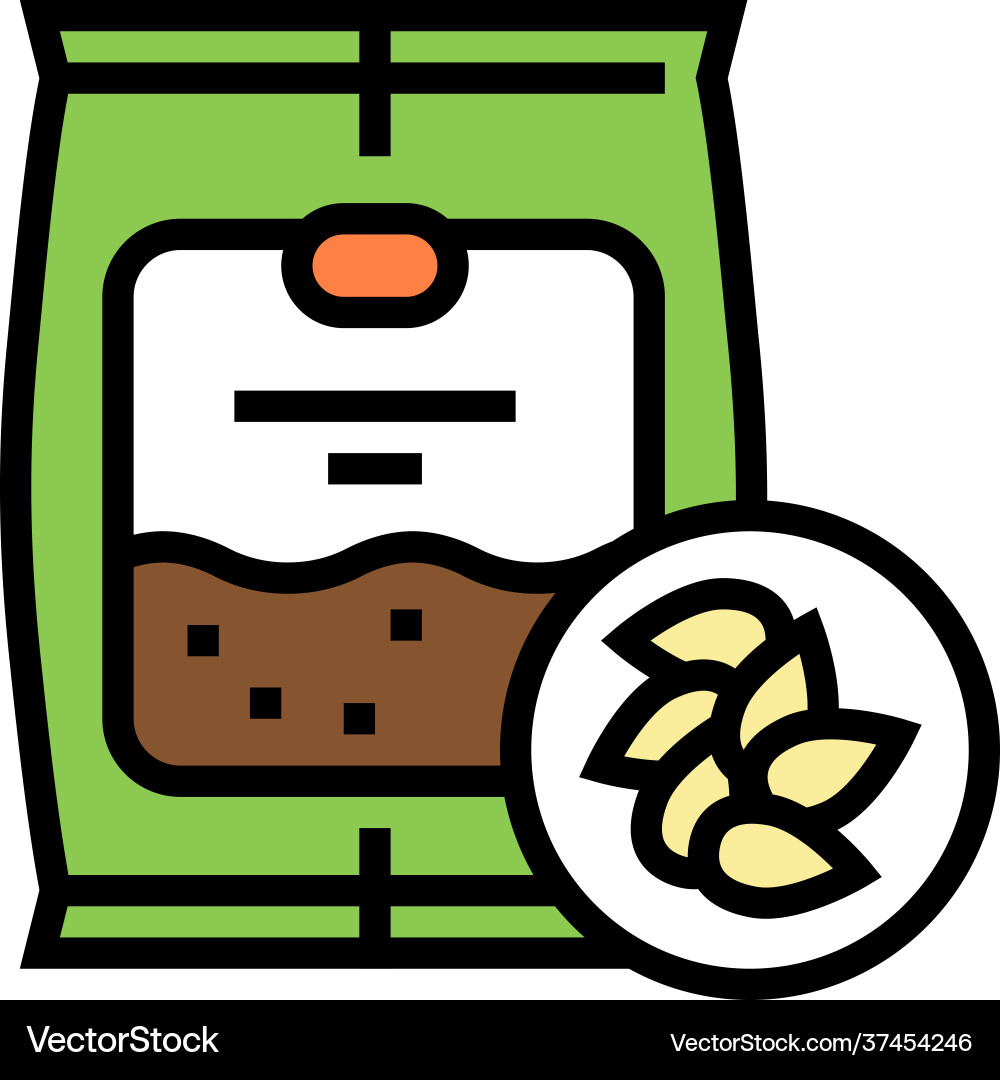 Seeds gardening color icon Royalty Free Vector Image