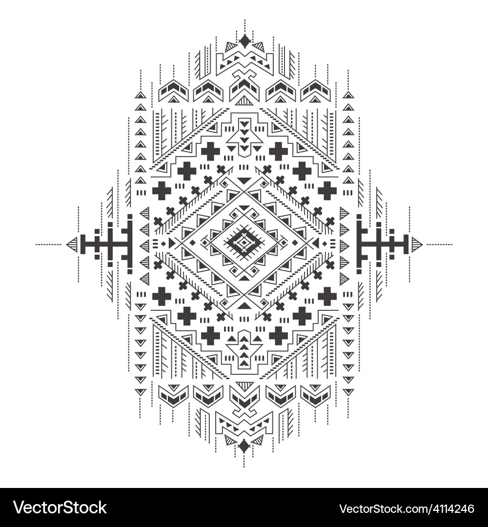 Tribal vintage ethnic background Royalty Free Vector Image