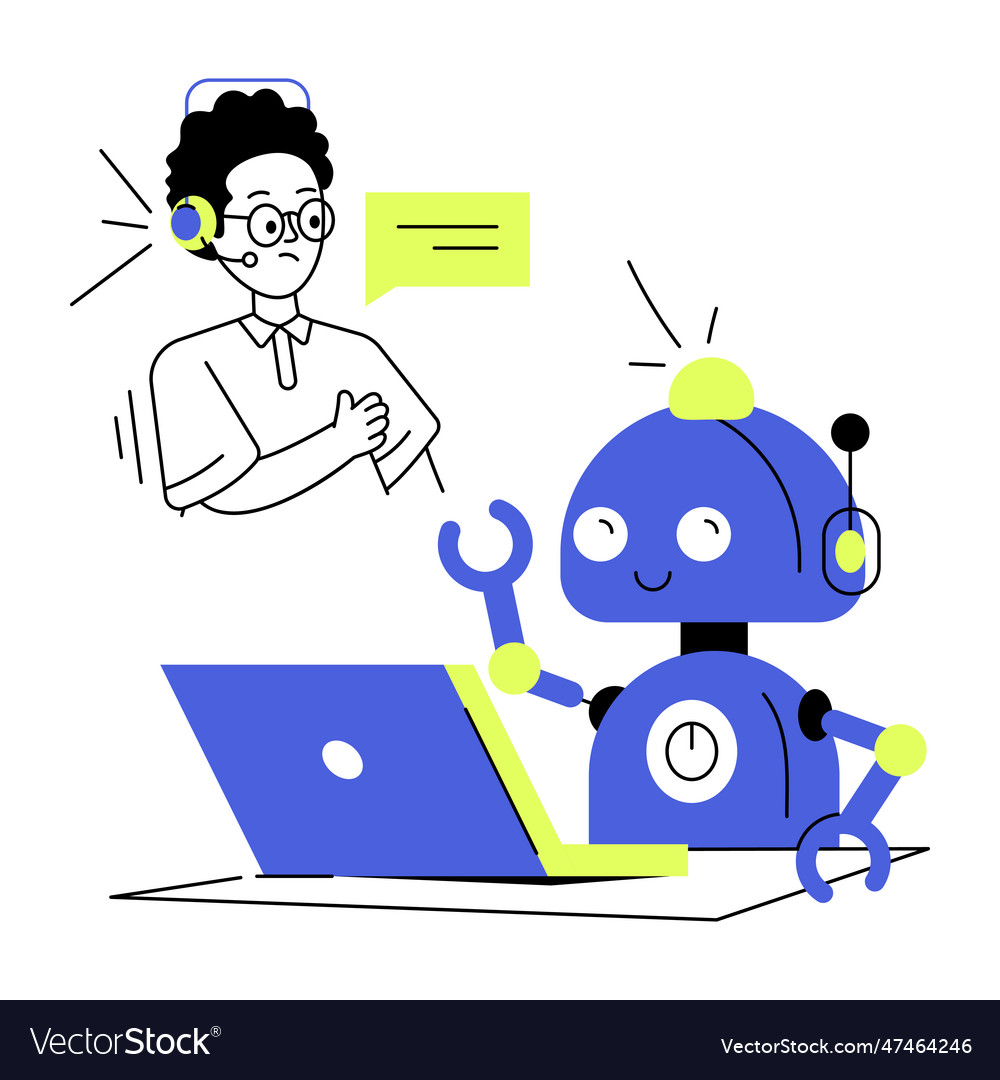 Virtual assistant Royalty Free Vector Image - VectorStock