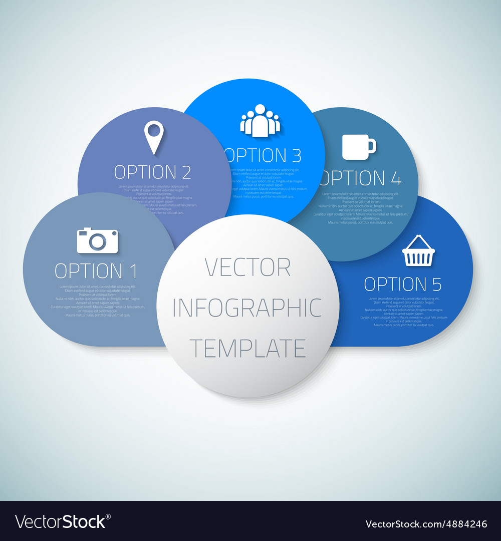 Web infographic template layout with icons could Vector Image