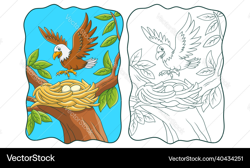 Nest On A Tree Cartoon