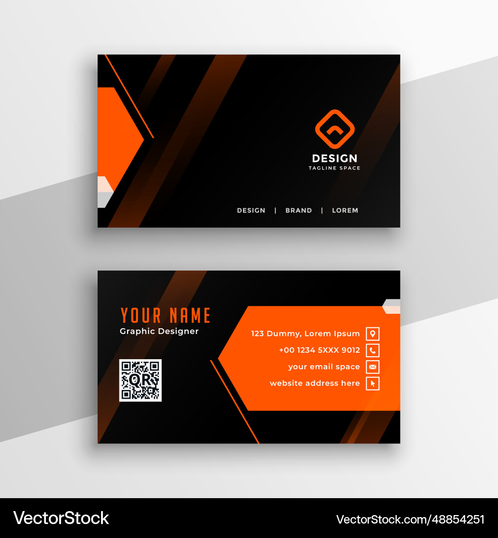 Eye catching corporate business card layout design