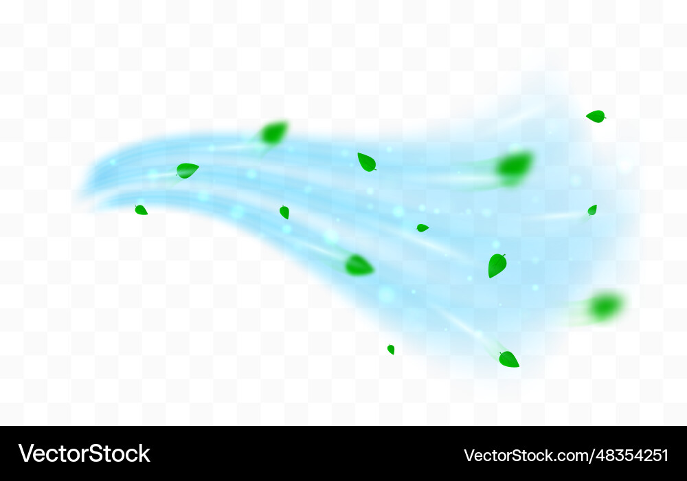 Fresh air the direction of cold Royalty Free Vector Image