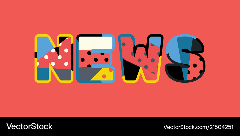 News concept word art Royalty Free Vector Image