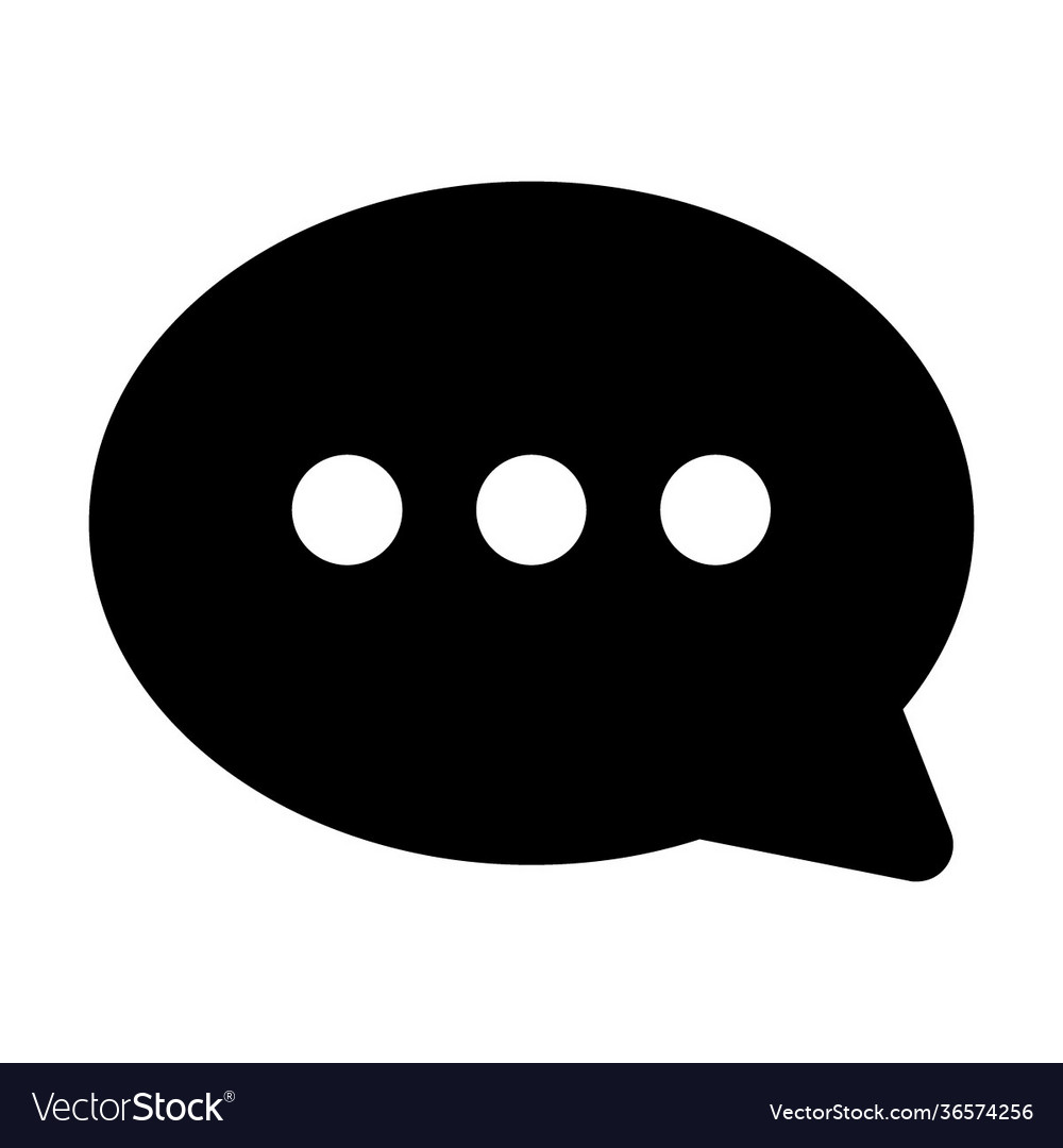 Chat bubble Royalty Free Vector Image - VectorStock