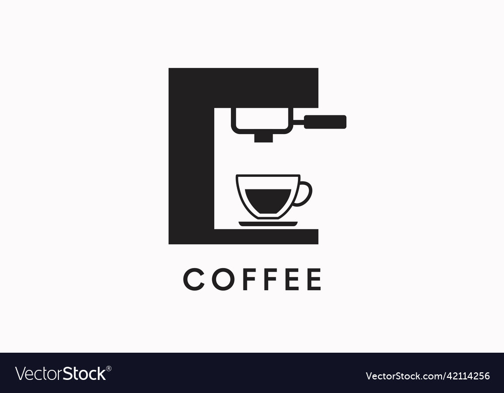 Coffee maker machine Royalty Free Vector Image
