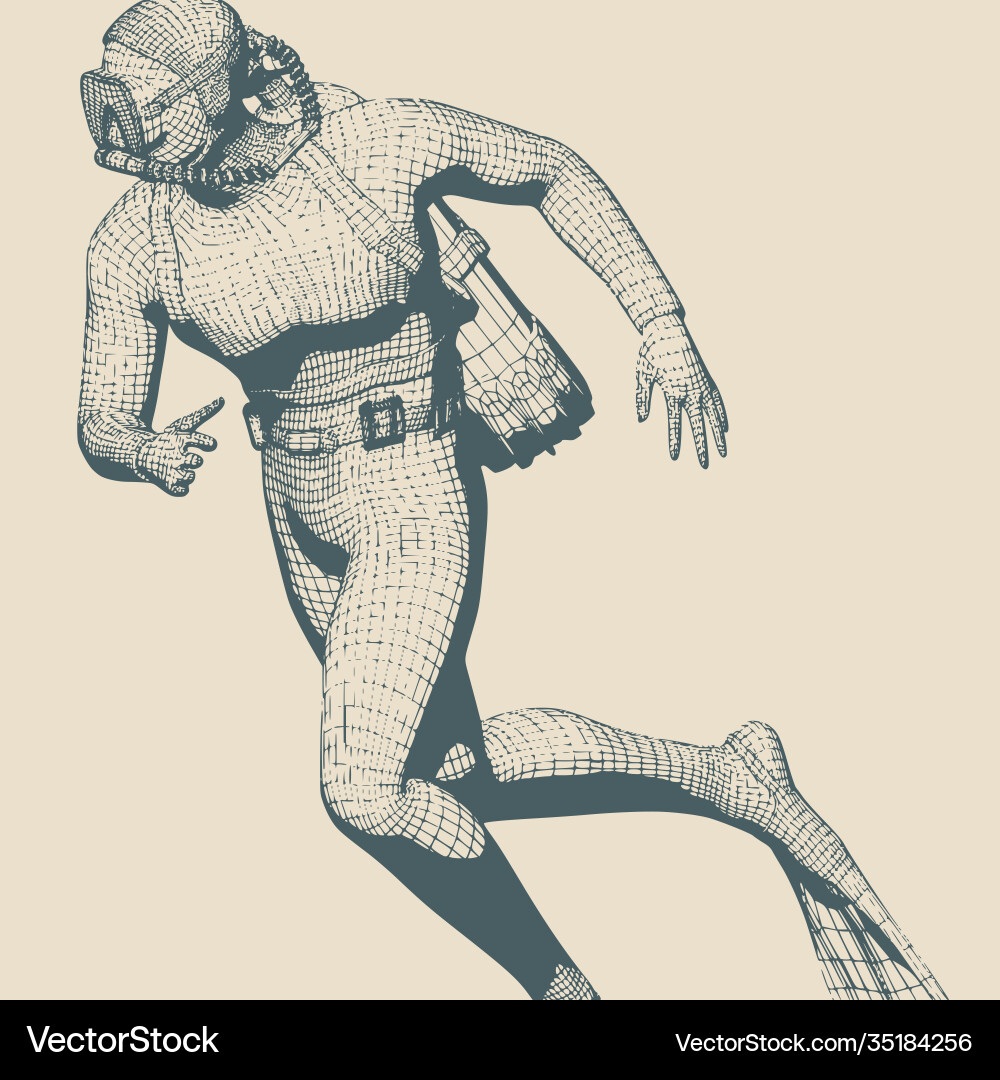 Diving sport concept Royalty Free Vector Image