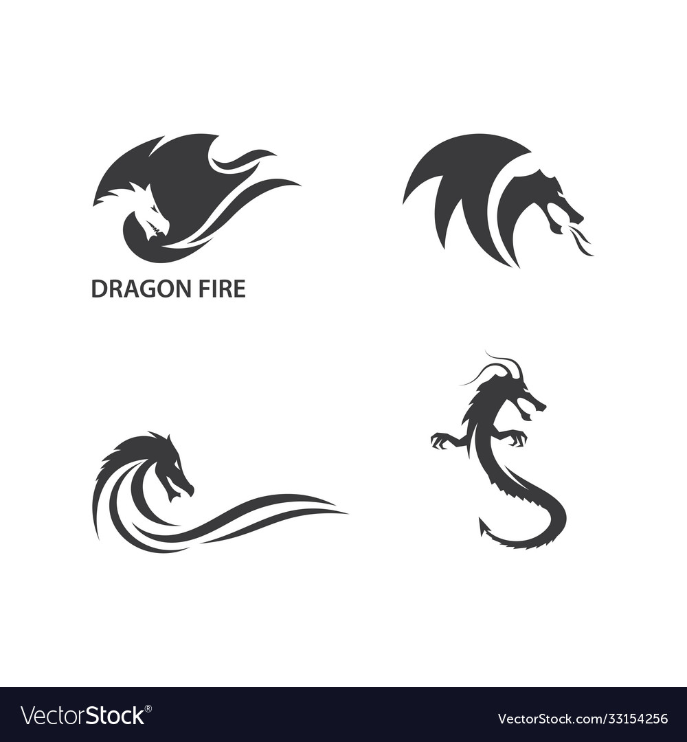 Dragon fire Royalty Free Vector Image - VectorStock