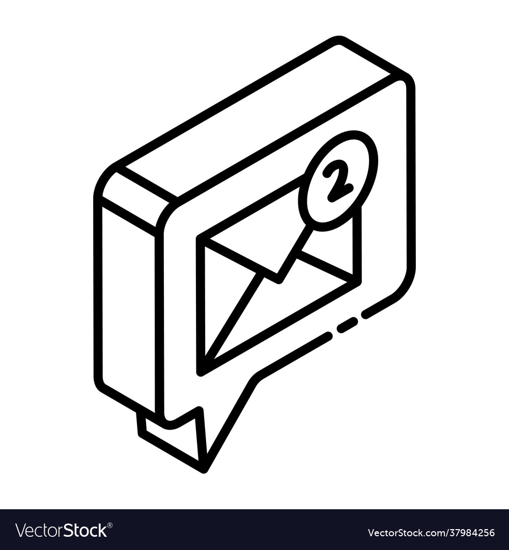 Message notification Royalty Free Vector Image