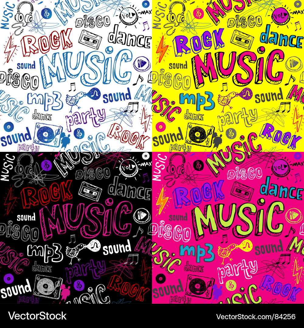 Seamless sketchy backgrounds Royalty Free Vector Image