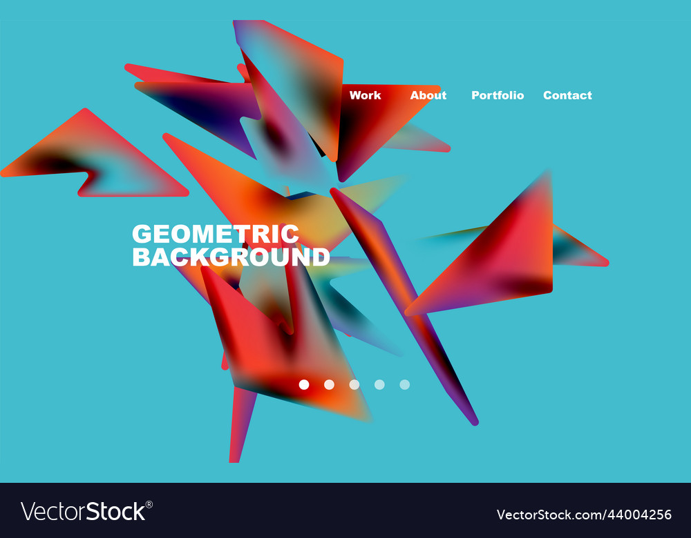 Shards shape composition abstract background web Vector Image