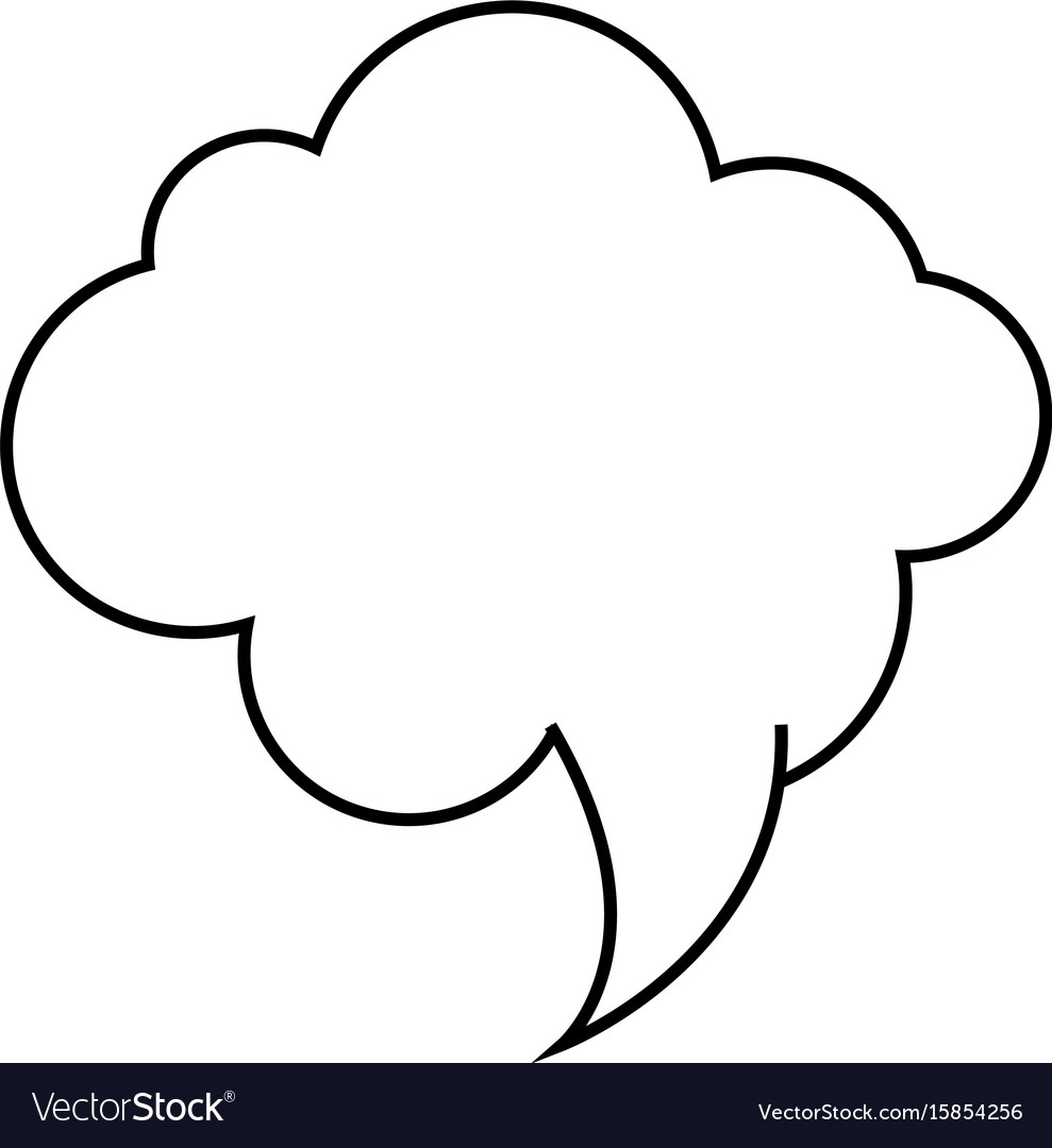 Speech cloud icon Royalty Free Vector Image - VectorStock