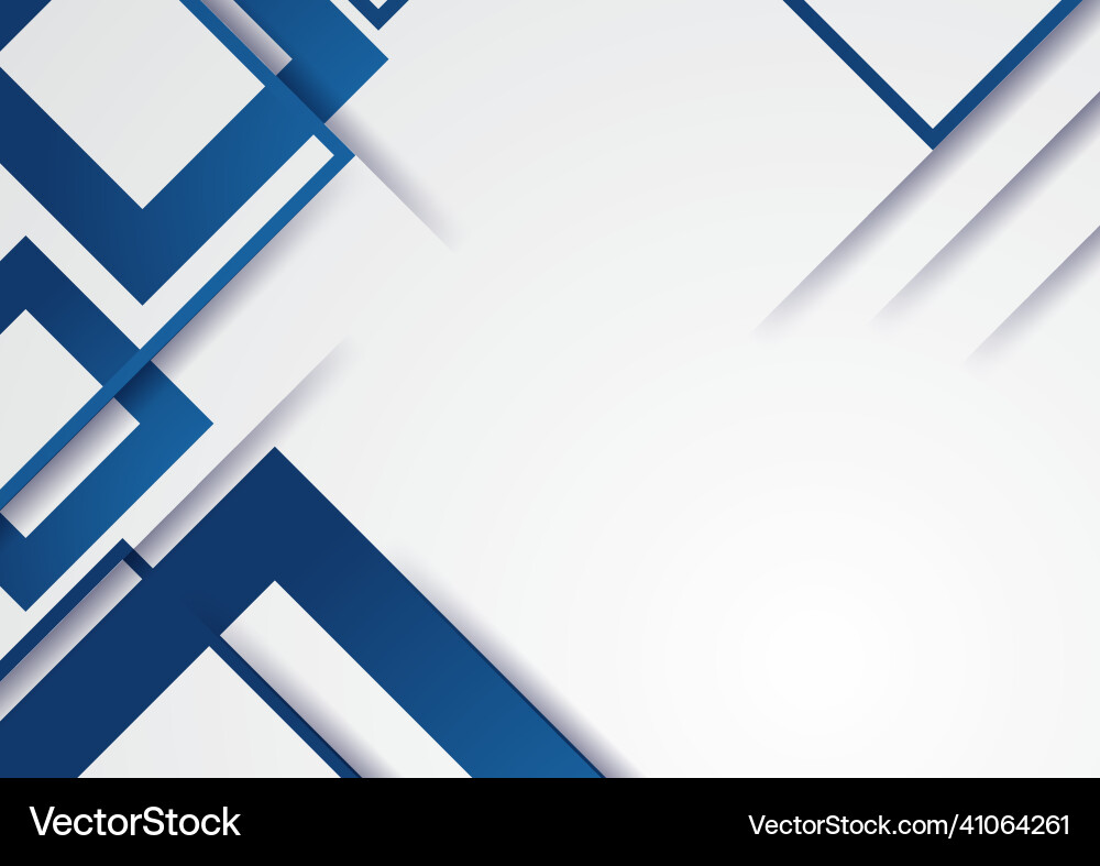 Abstract geometric blue and white color Royalty Free Vector