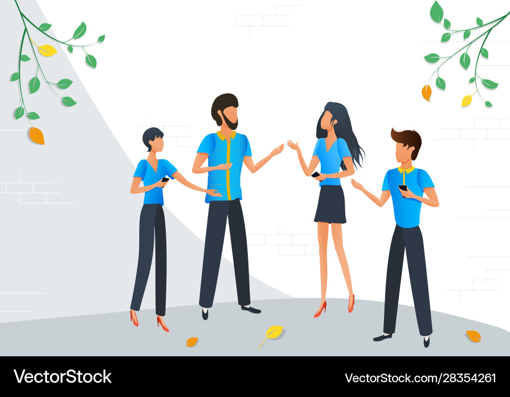 Business people talking communication cartoon Vector Image