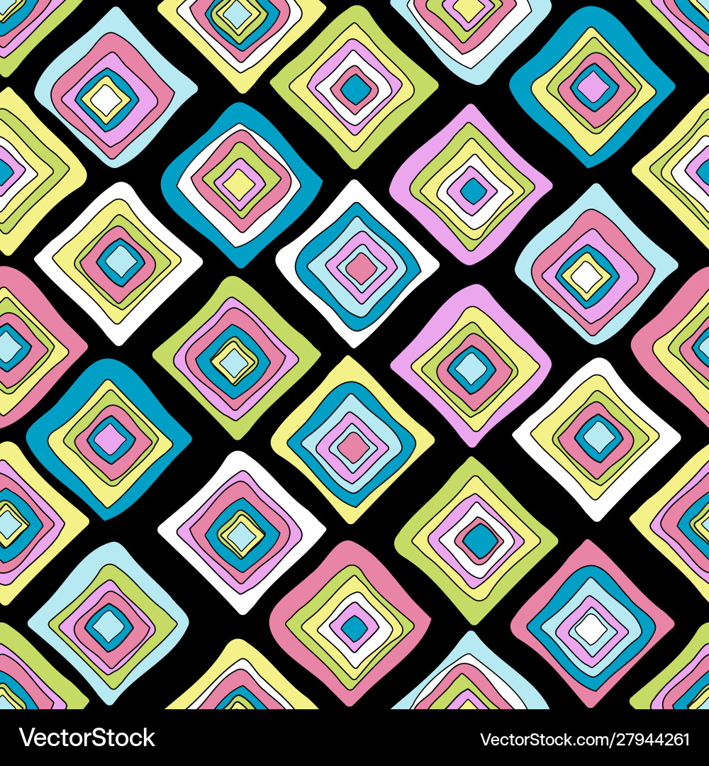 Colored rhombus geometrical wrapping paper Vector Image