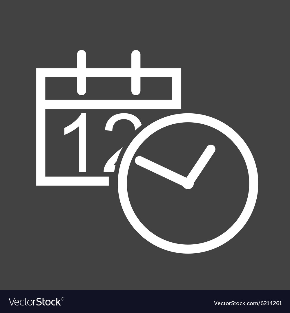 Date and time Royalty Free Vector Image - VectorStock