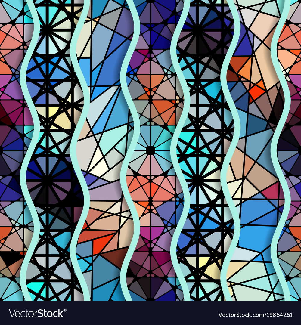 Geometric abstract pattern Royalty Free Vector Image