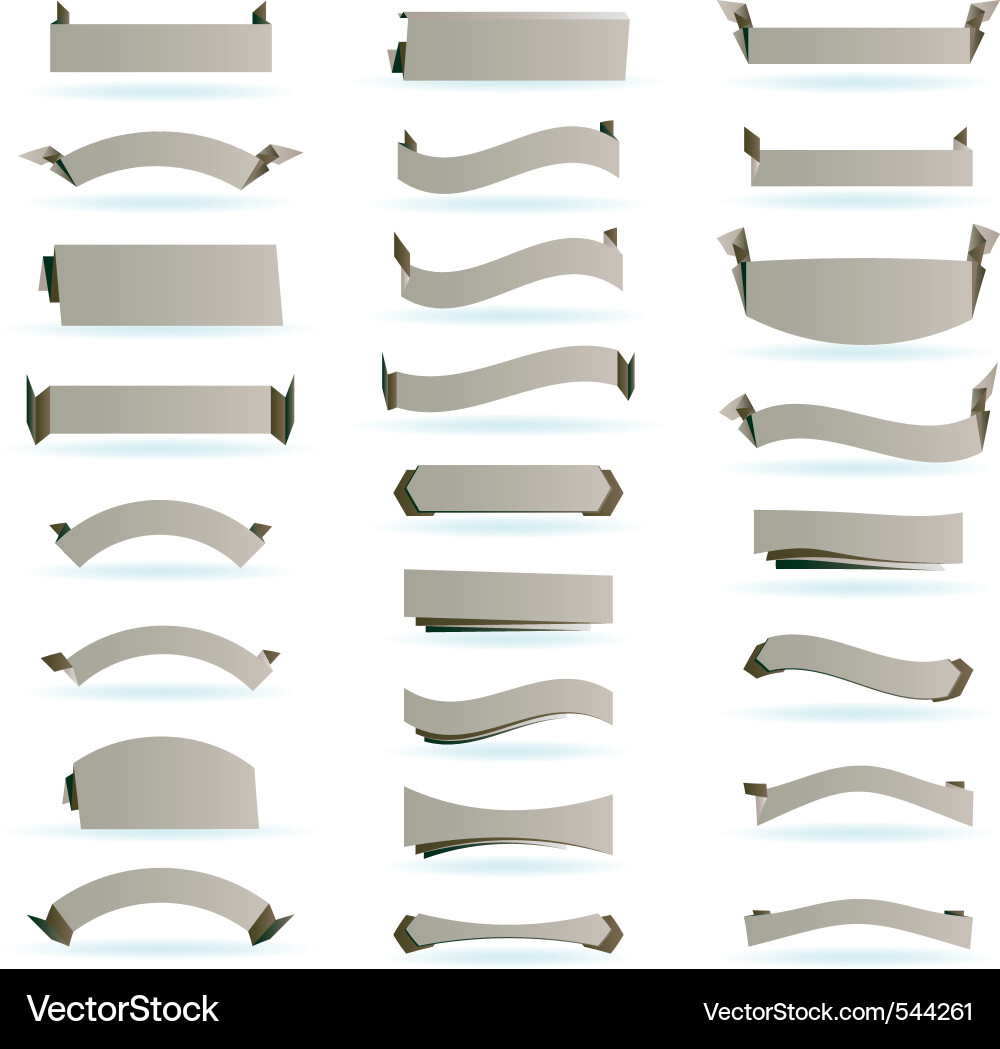 Set of design ribbons banners Royalty Free Vector Image