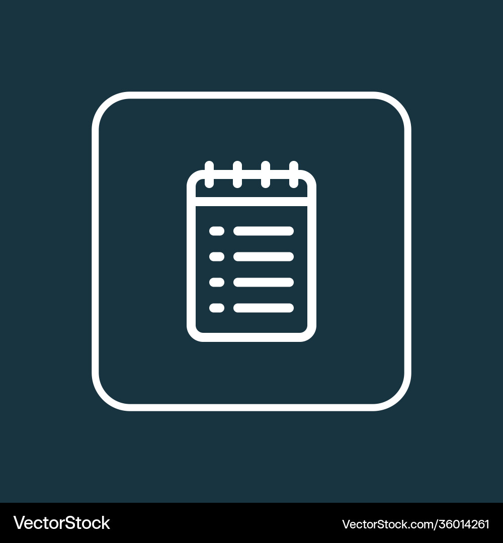 To do list icon line symbol premium quality Vector Image