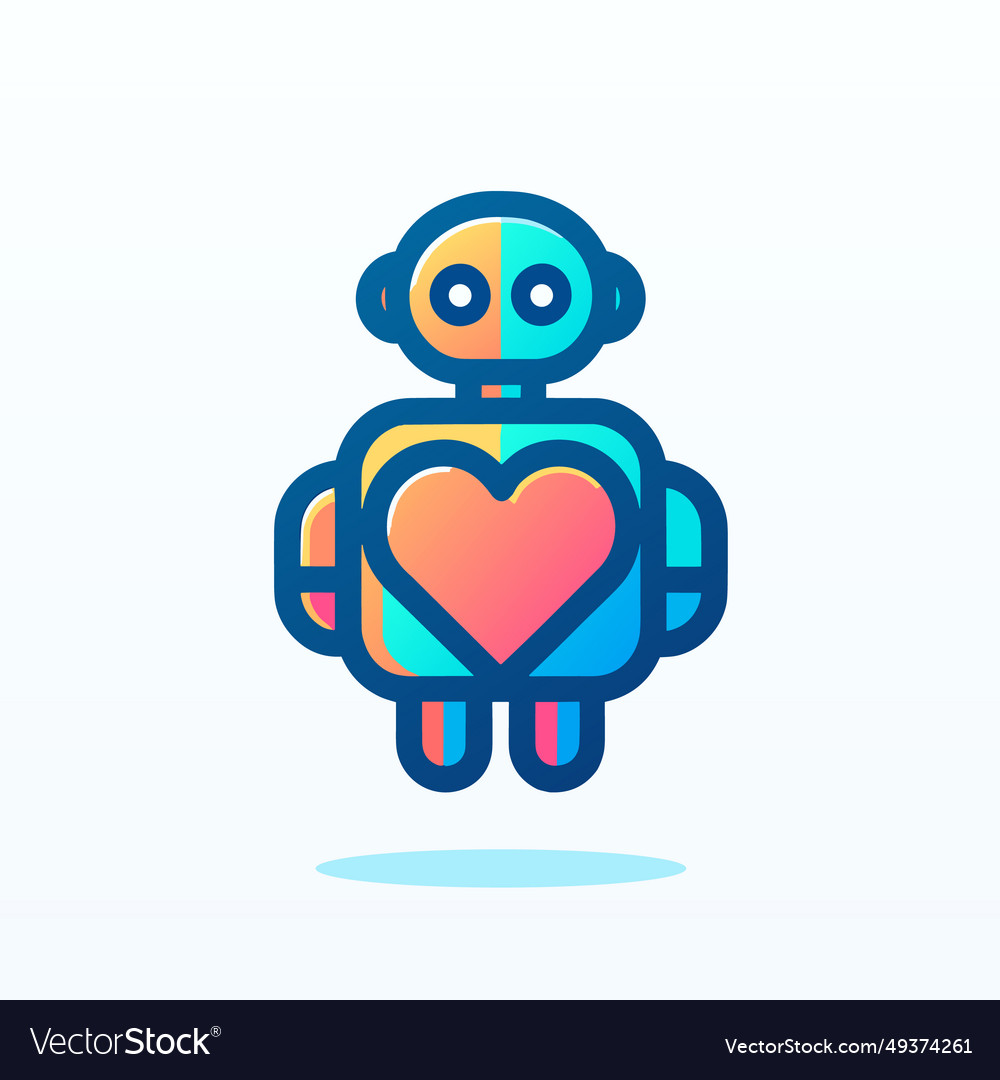 User friendly software filled gradient logo Vector Image