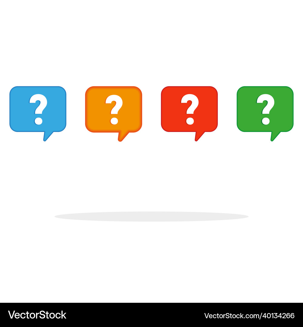 Exclamation and question mark stickers Royalty Free Vector