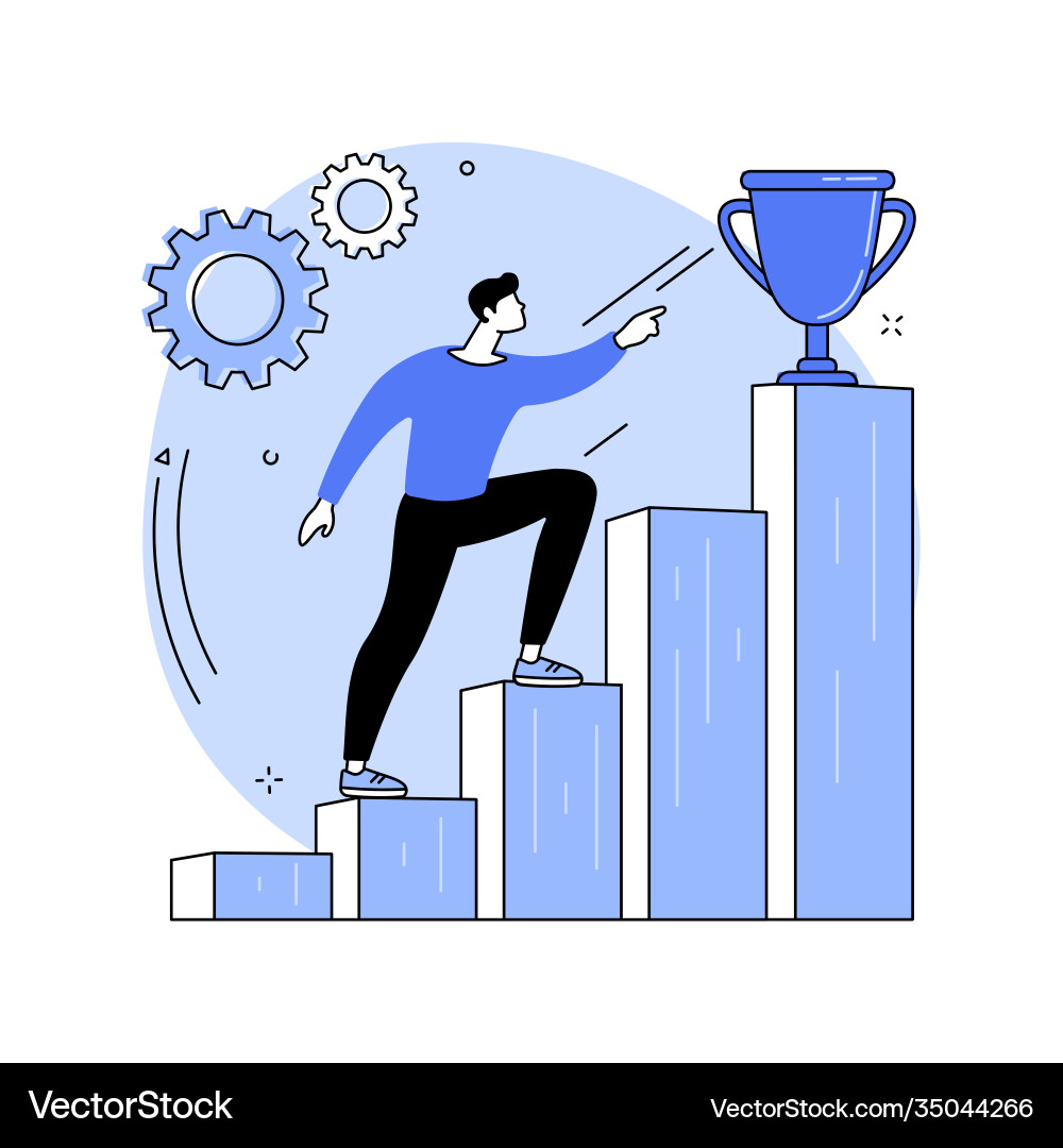 Motivation abstract concept Royalty Free Vector Image