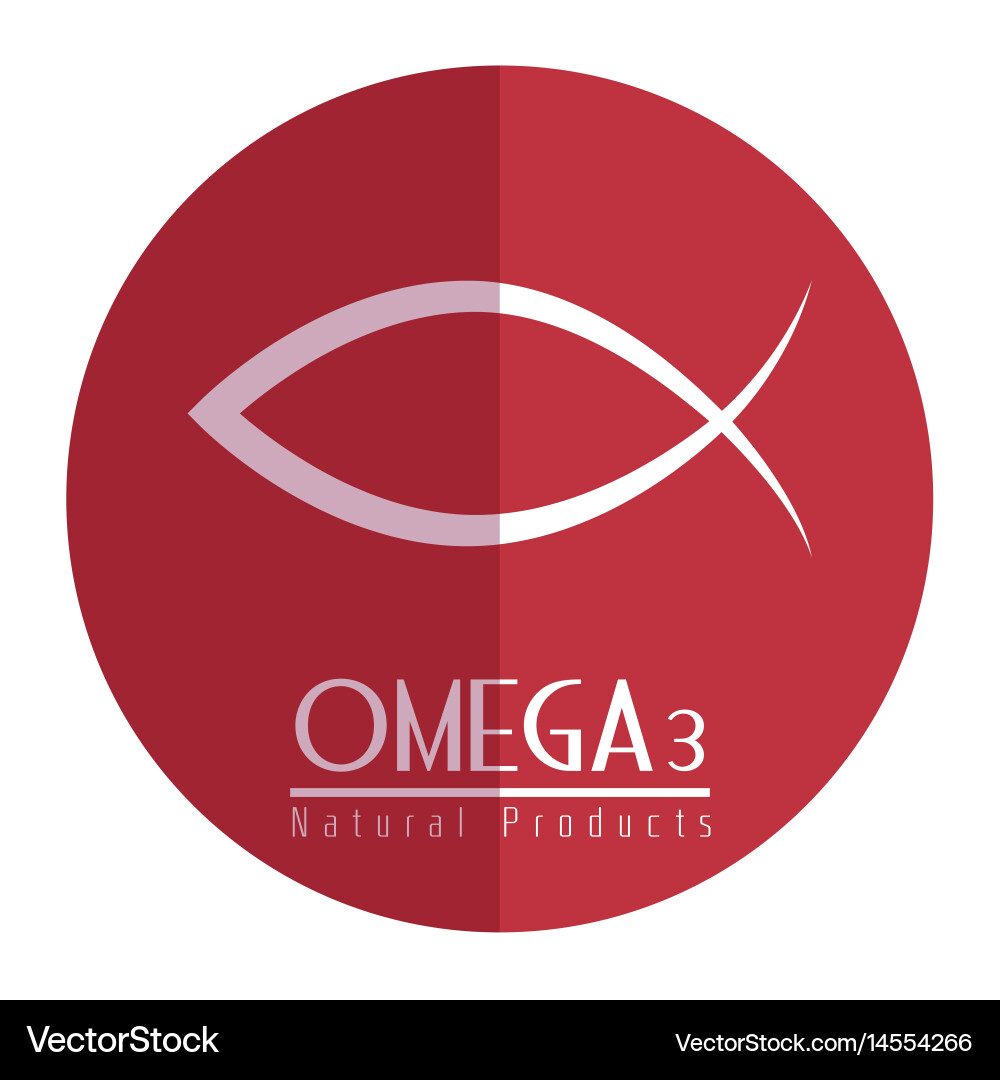 Omega 3 product healthy Royalty Free Vector Image