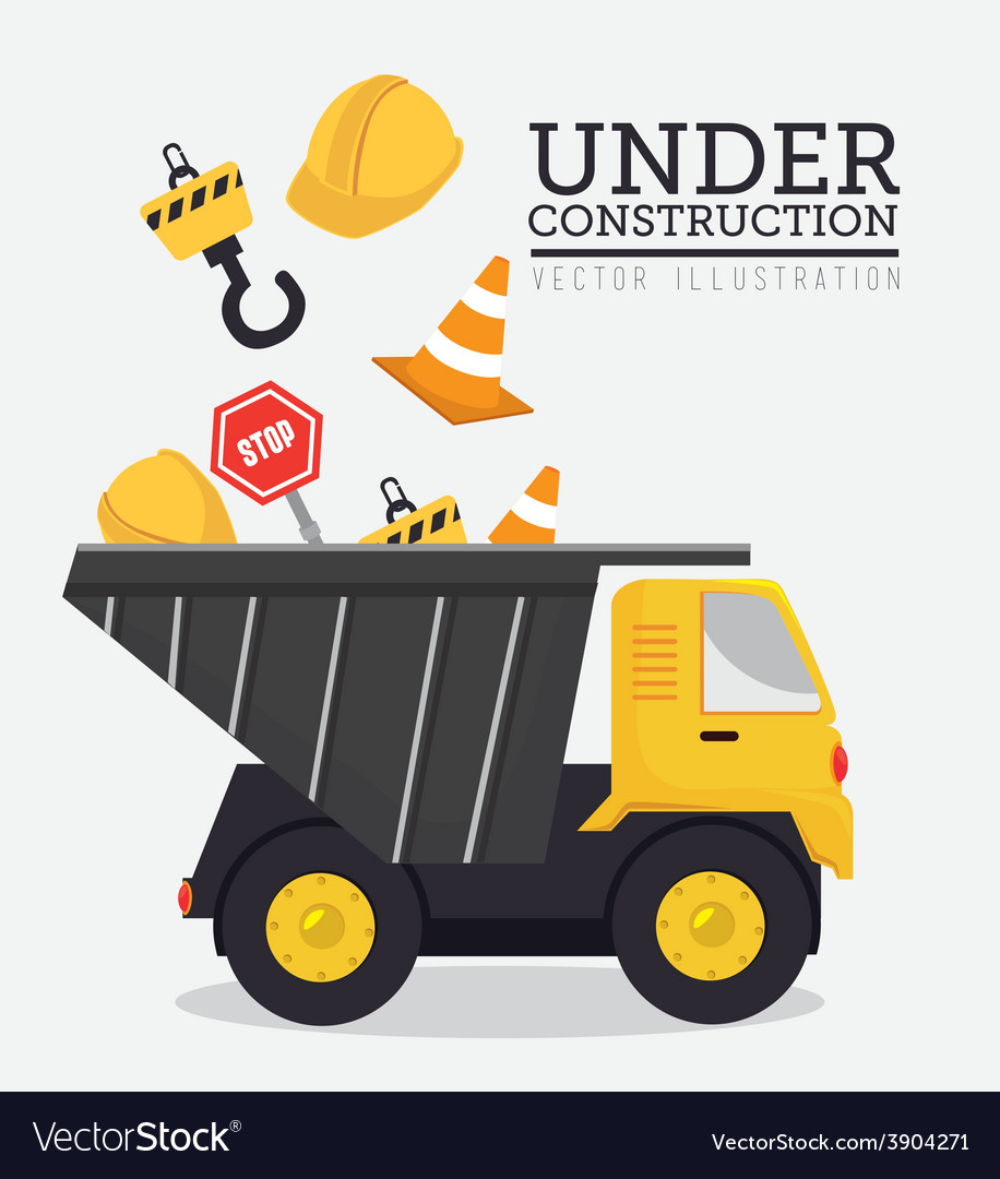 Construction design Royalty Free Vector Image - VectorStock