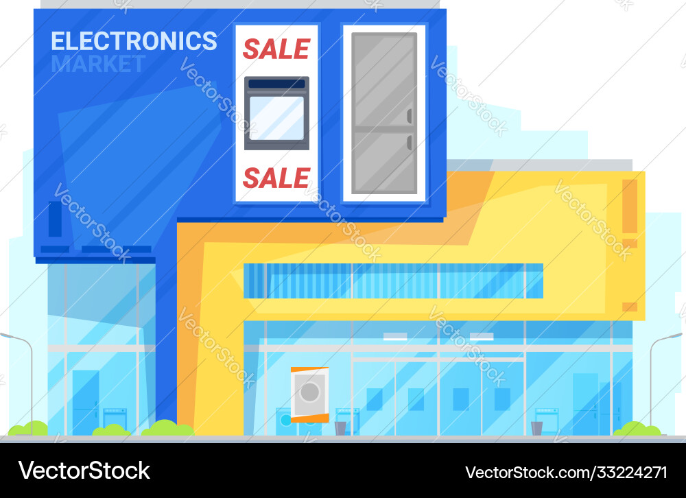 Consumer electronics and home appliances market Vector Image