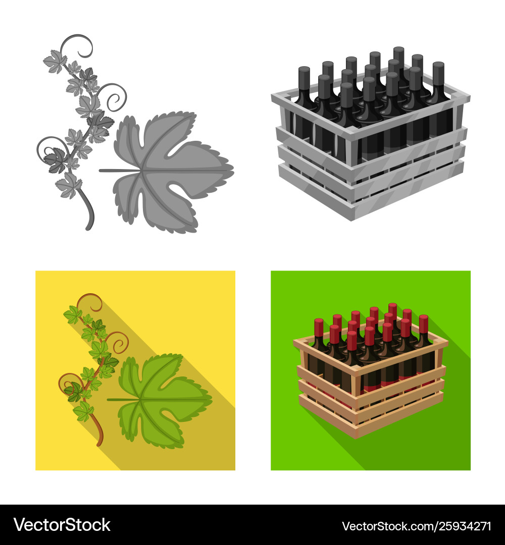 Design farm and vineyard symbol Royalty Free Vector Image