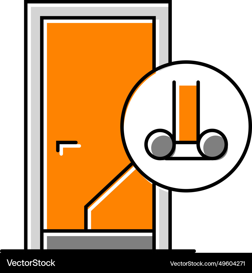 Draft stopper garage tool color icon Royalty Free Vector