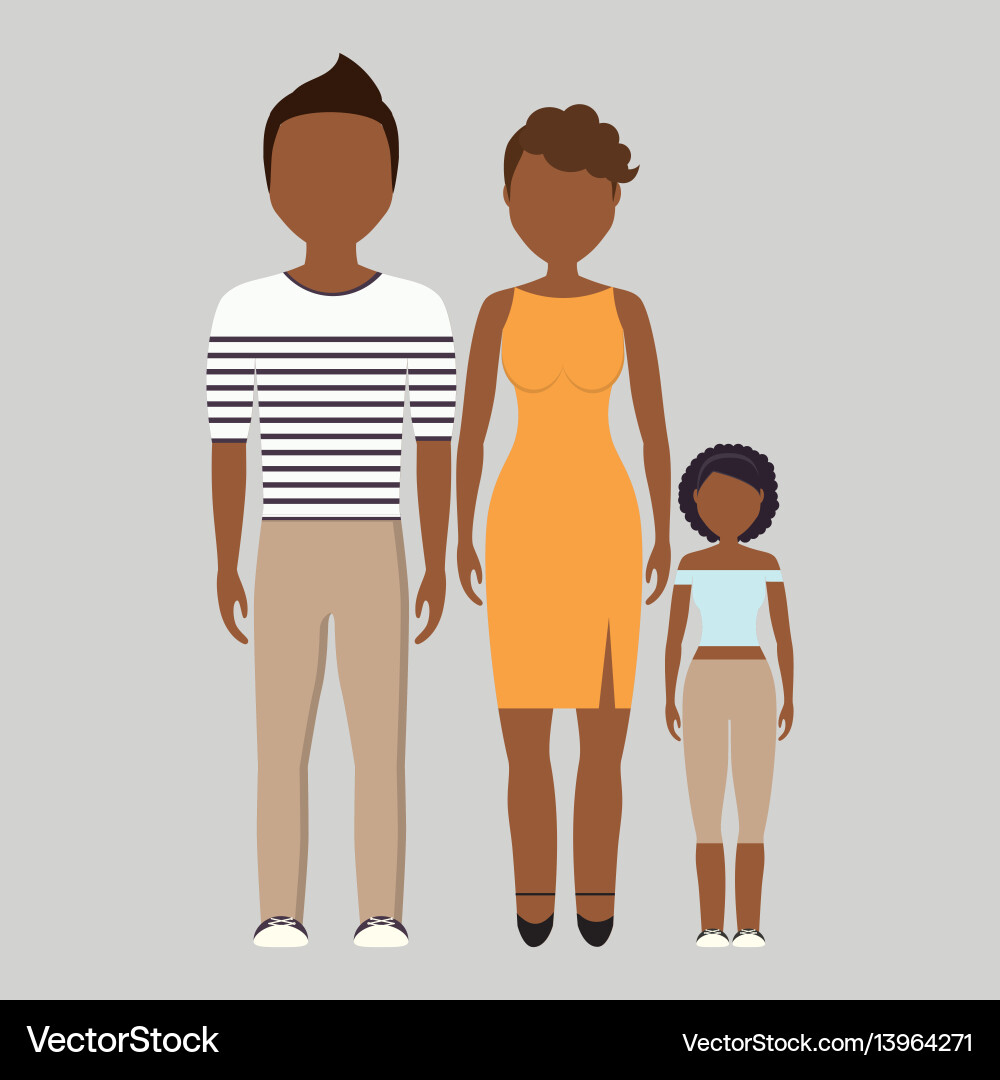 Family cartoon icon Royalty Free Vector Image - VectorStock