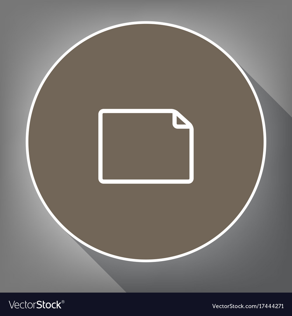 Horizontal document sign Royalty Free Vector Image