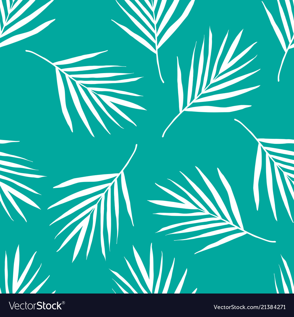Palm leaf pattern Royalty Free Vector Image - VectorStock