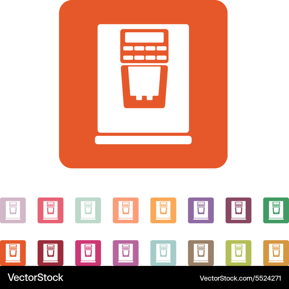 The coffee machine icon Espresso and latte symbol Vector Image