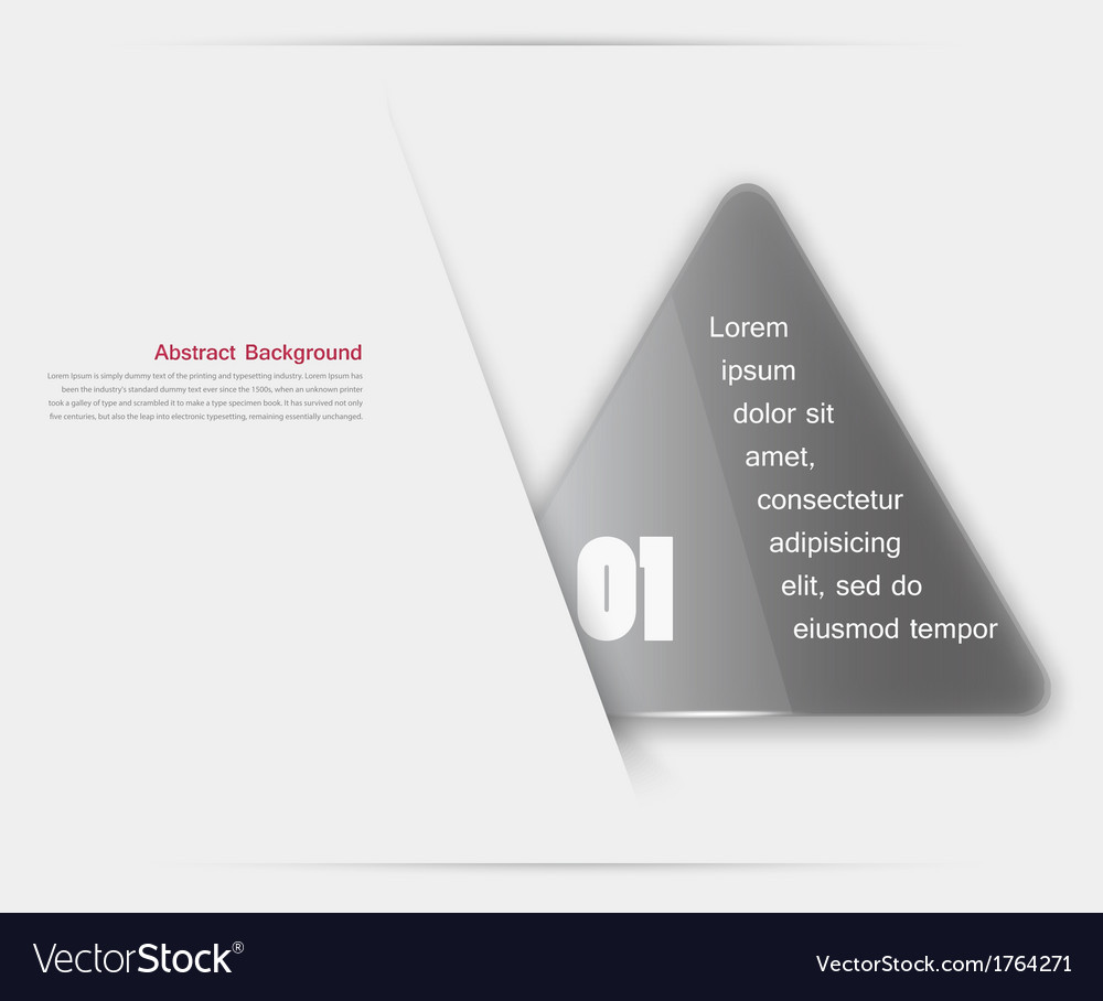 Triangle background color object Royalty Free Vector Image