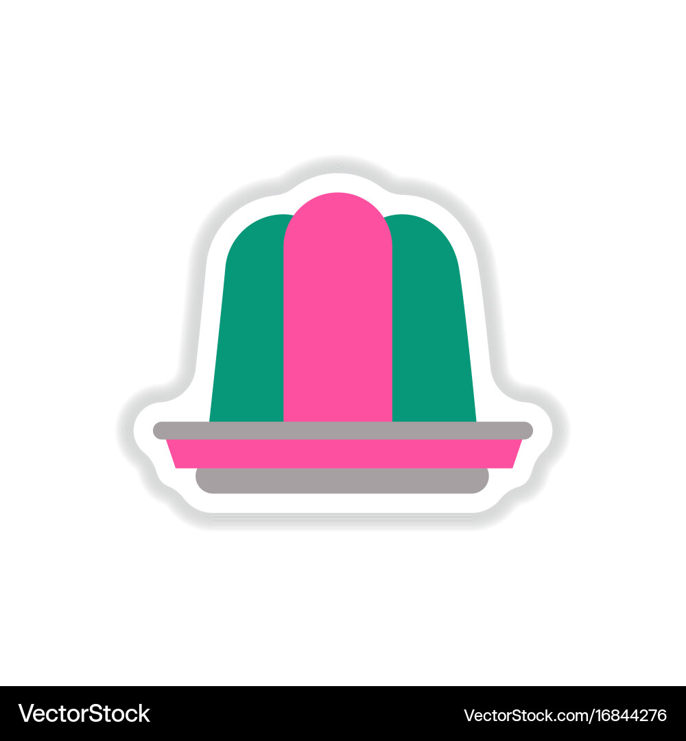 Label icon on design sticker collection jelly Vector Image