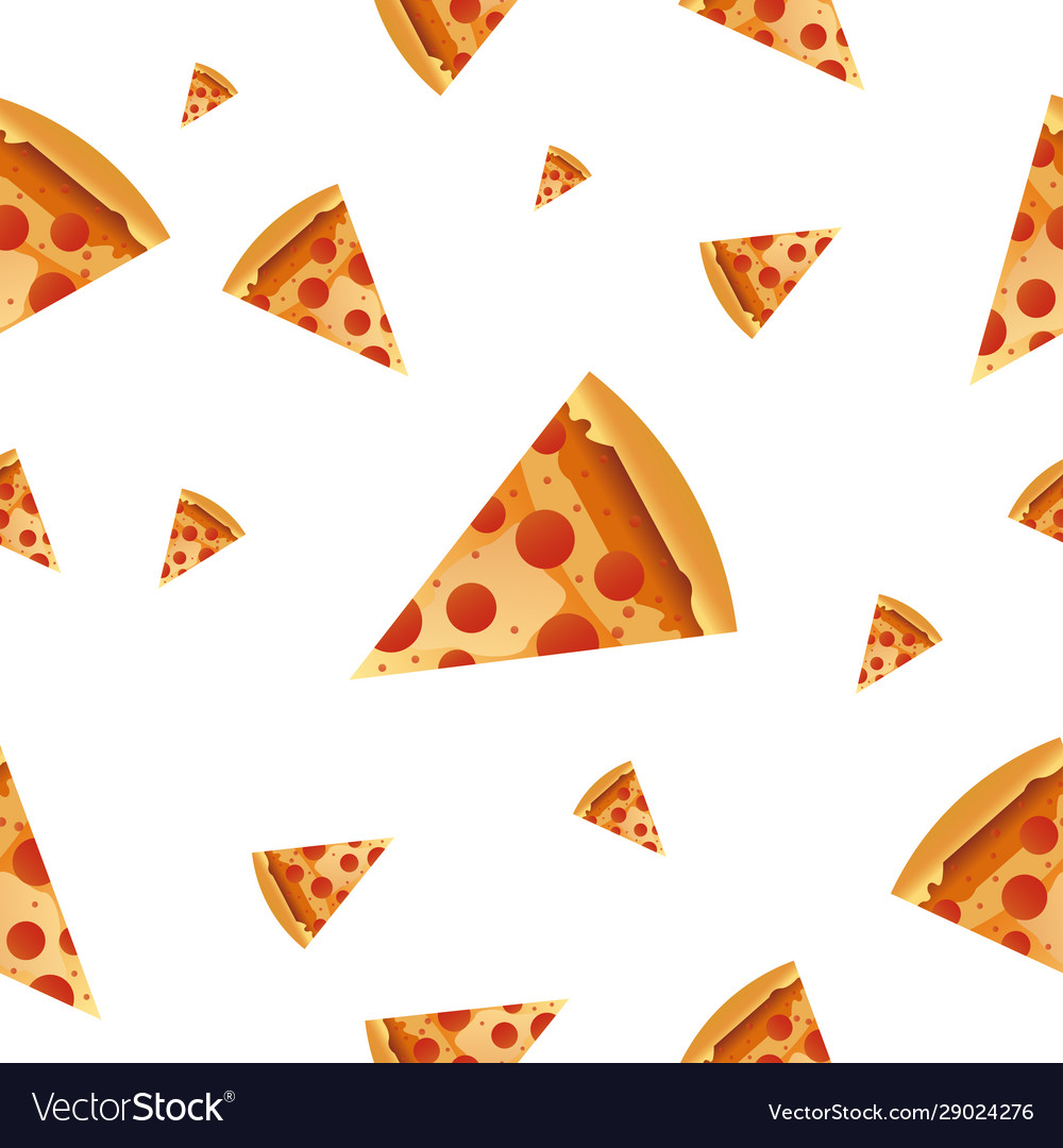 Pizza pattern Royalty Free Vector Image - VectorStock