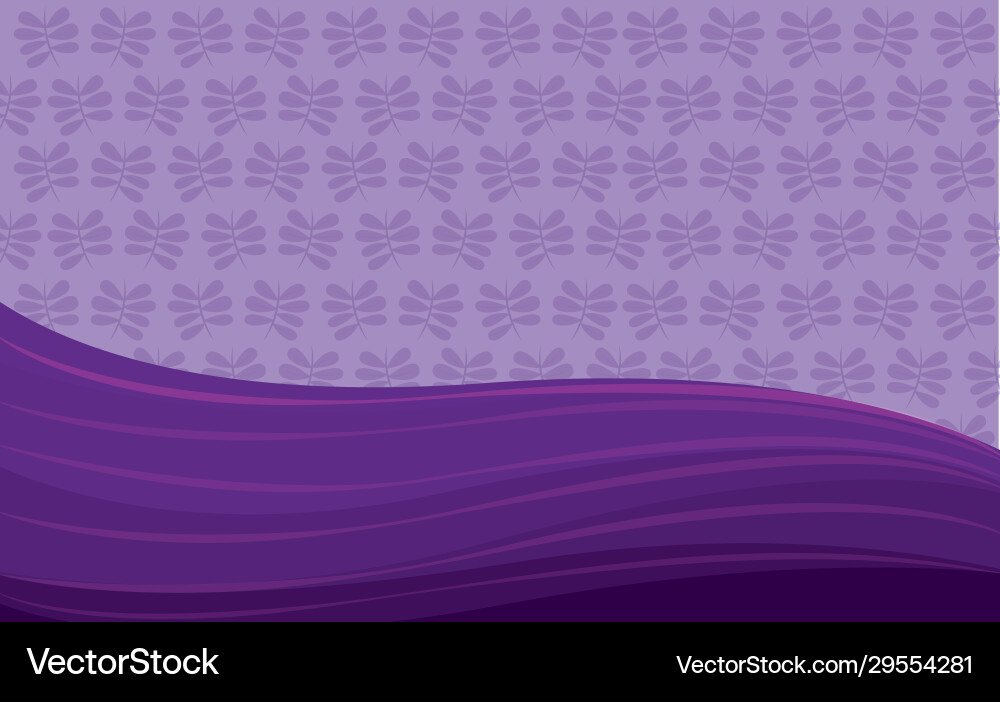 Background design with purple abstract pattersn Vector Image