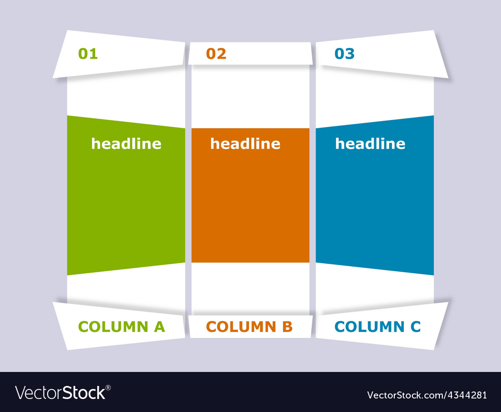 Creative columns Royalty Free Vector Image - VectorStock